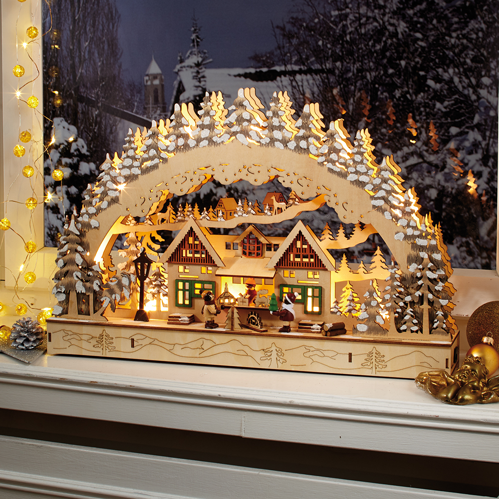 Arche lumineuse "marché de Noël" | EUROtops.fr