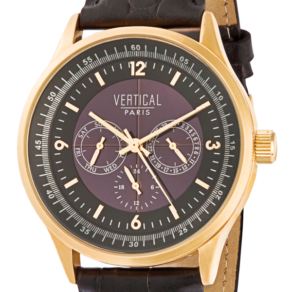 Montre homme solaire « VERTICAL » | EUROtops.fr