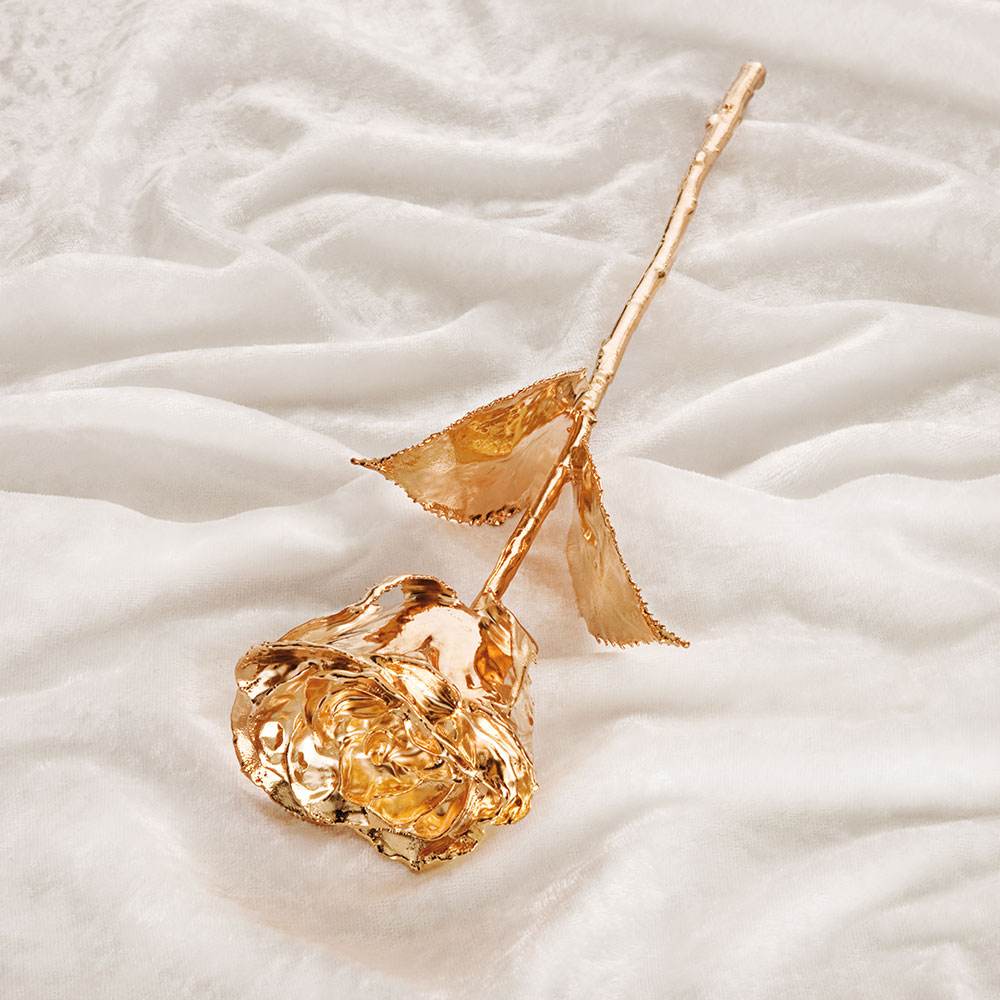 Commander en toute simplicité Rose dorée à l’or fin chez EUROtops